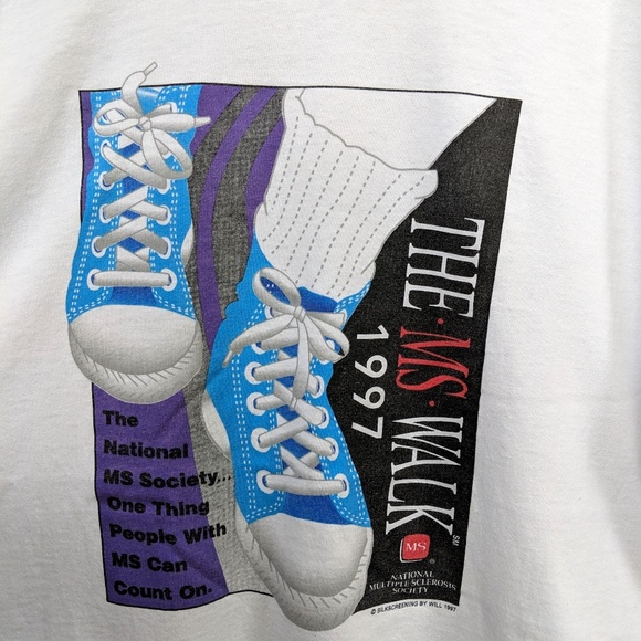 Shirts | Vintage 1997 Multiple Sclerosis Walk Tshirt | Poshmark